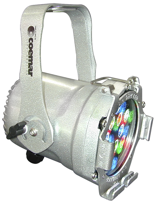 COEMAR PINLITE LED SILVER PAR LED RGB 12LEDS X 1W SILVER | Wisdom Stores